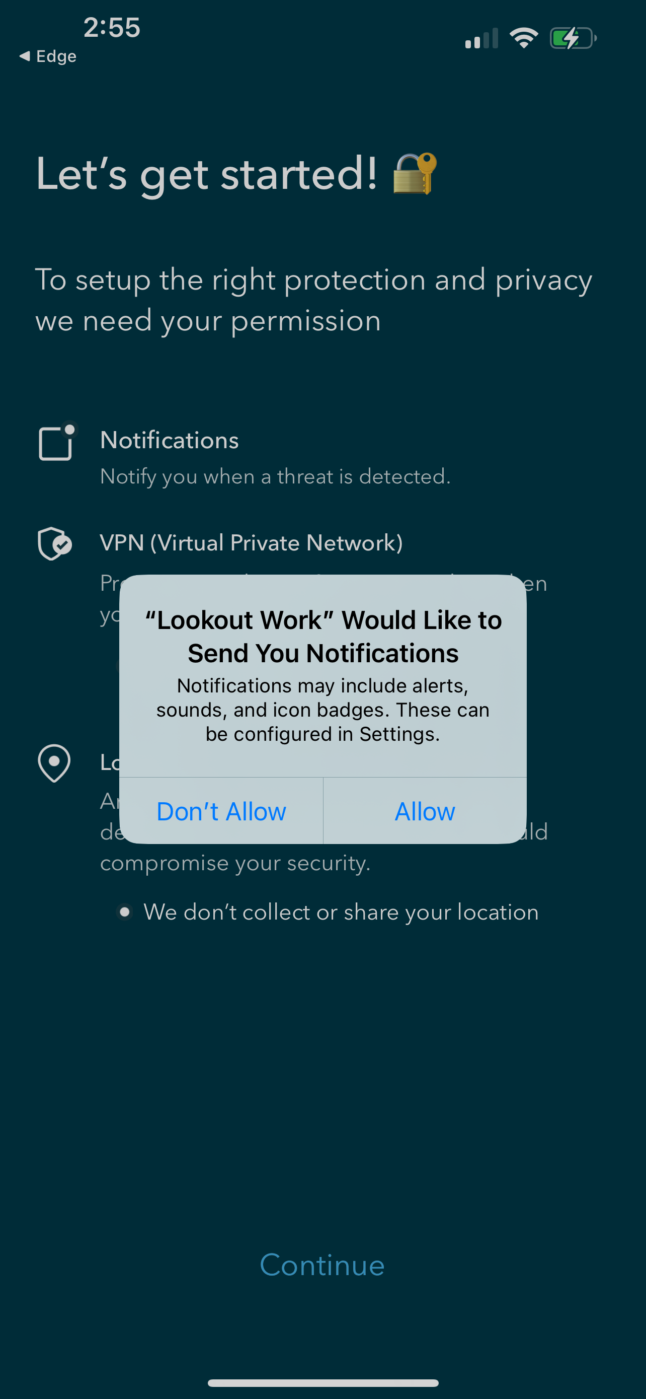 How to set up Lookout Work on a mobile device – Capano Management IT ...